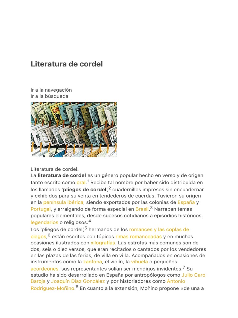 Literatura de Cordel | PDF