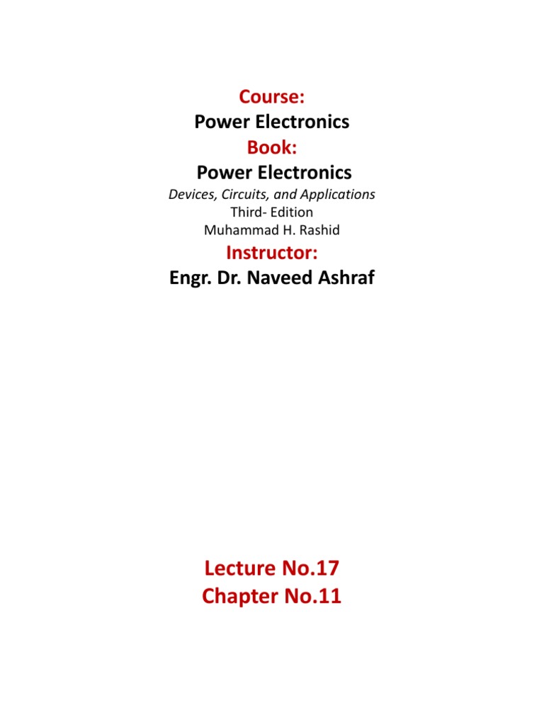 Power Electronics Power Electronics: Course: Book | PDF | Power ...