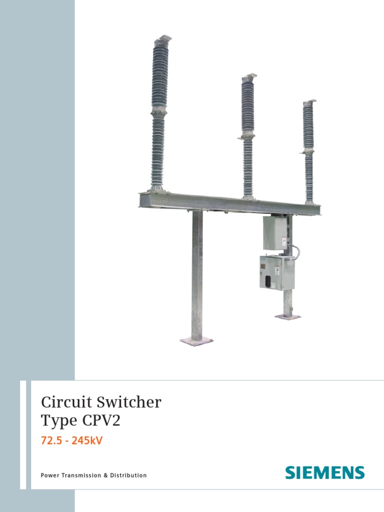 Siemens Circuit Switcher Brochure | PDF | Switch | Transformer