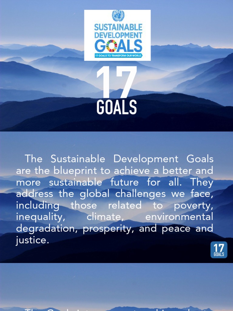 17 UN Sustainable Development Goals | PDF | Sustainability | Natural ...