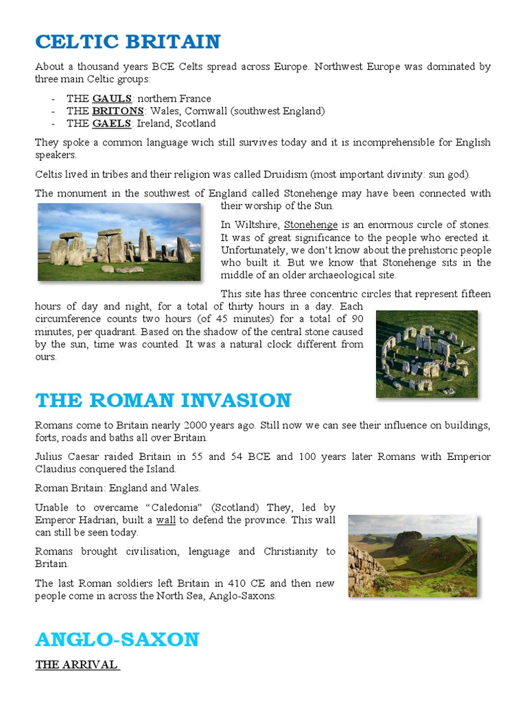 Celtic Britain: The Roman Invasion | PDF | Anglo Saxons | Celts