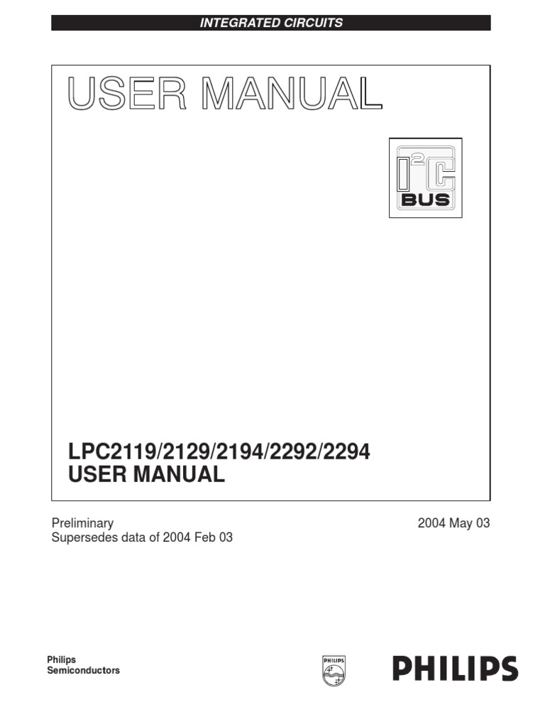 User Manual lpc2119 2129 2194 2292 2294 | PDF