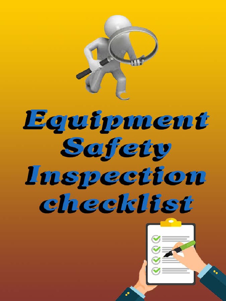 Equipment Safety Inspection Checklist | PDF