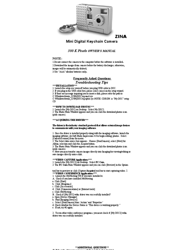 A Comprehensive Guide to Using the ZINA Mini Digital Keychain Camera ...