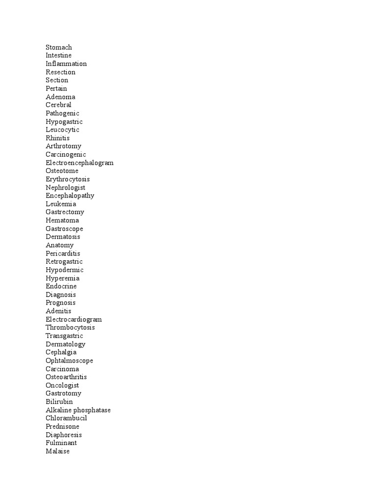 Medical English | PDF