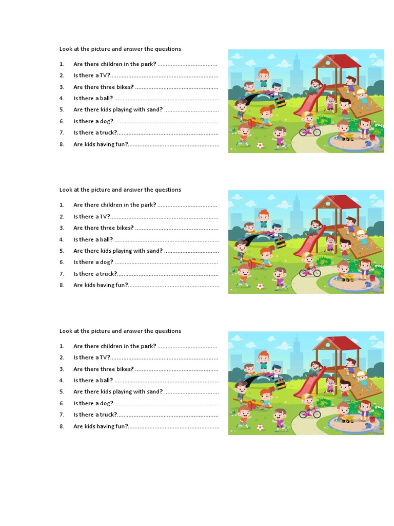Picture-Based Questions for Kids | PDF