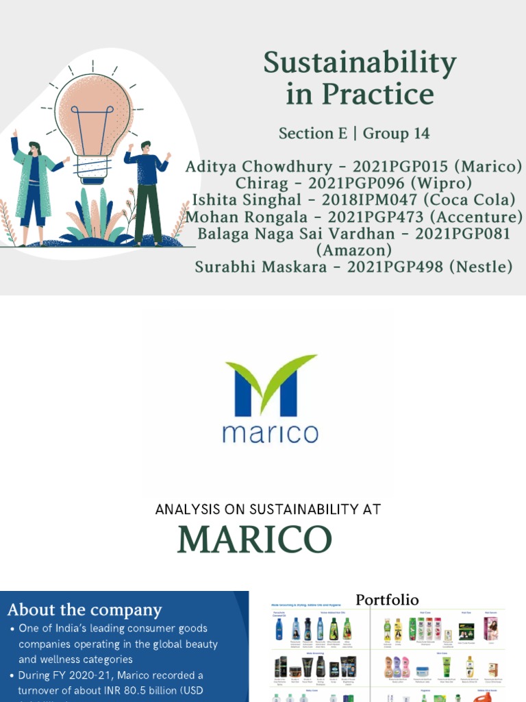 MARICO | PDF | Sustainability | Supply Chain