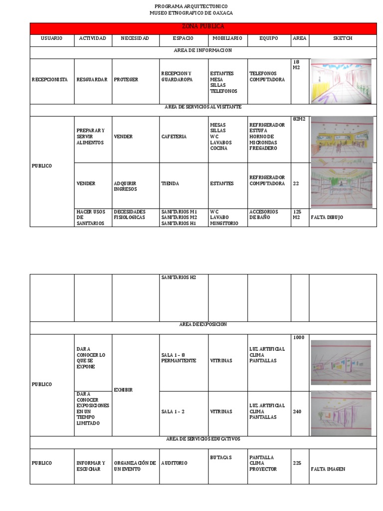PROGRAMA ARQUITECTONICO COMPLETO