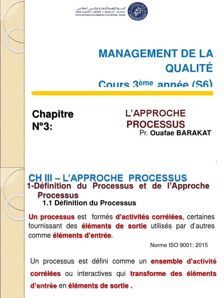 Approche Processus ISO 9001:2015 | PDF | Business | Cartographie