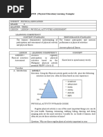 Lesson Plan Pe 6 | PDF | Physical Education | Rubric (Academic)