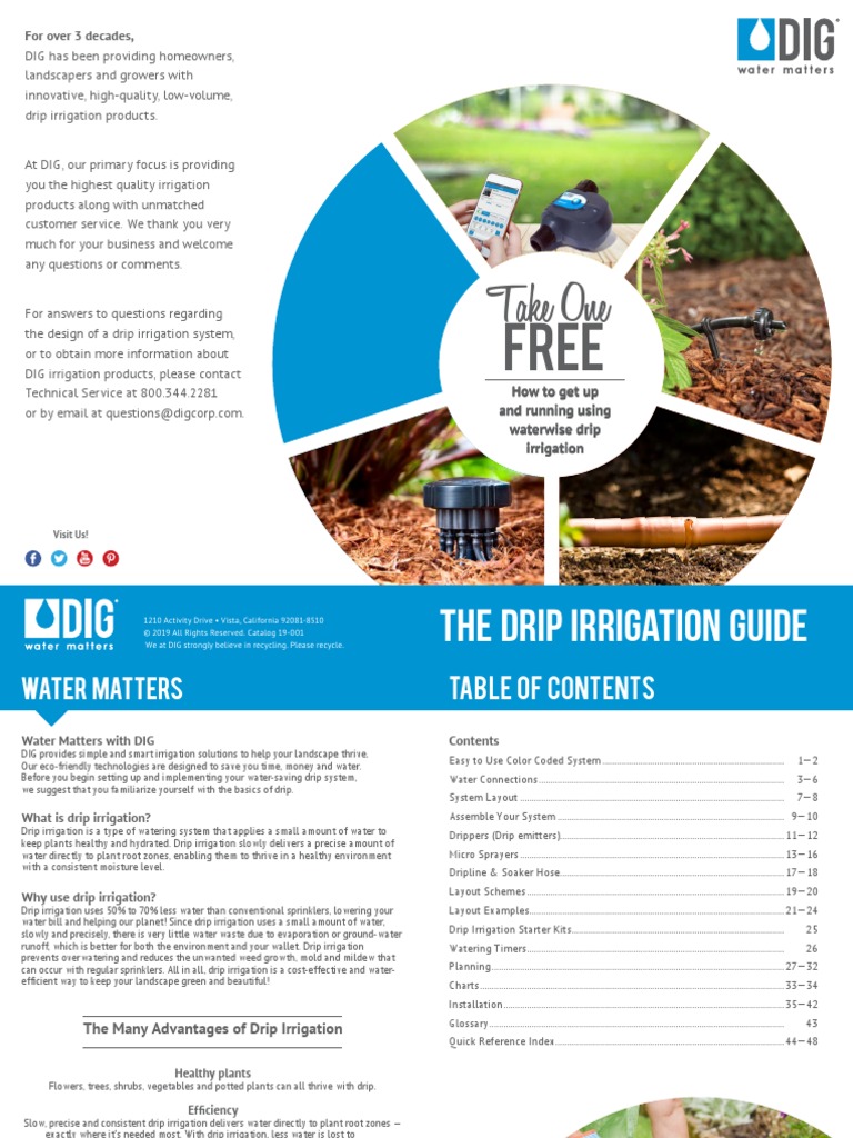 Take One: The Drip Irrigation Guide | PDF | Irrigation | Pipe (Fluid ...