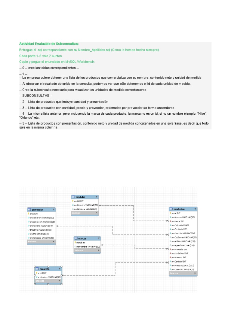 Enunciado Práctica Subconsultas | PDF | Informática
