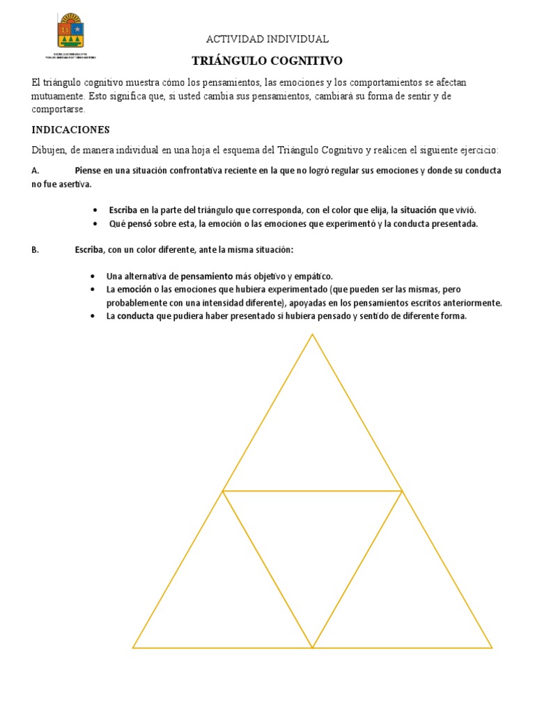 Triángulo Cognitivo - Actividad Individual | PDF
