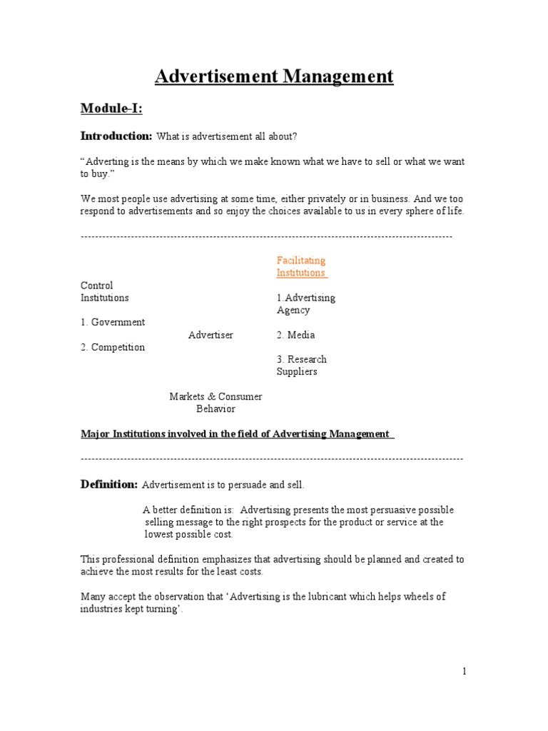 Advertising Essentials Guide | PDF | Advertising | Brand