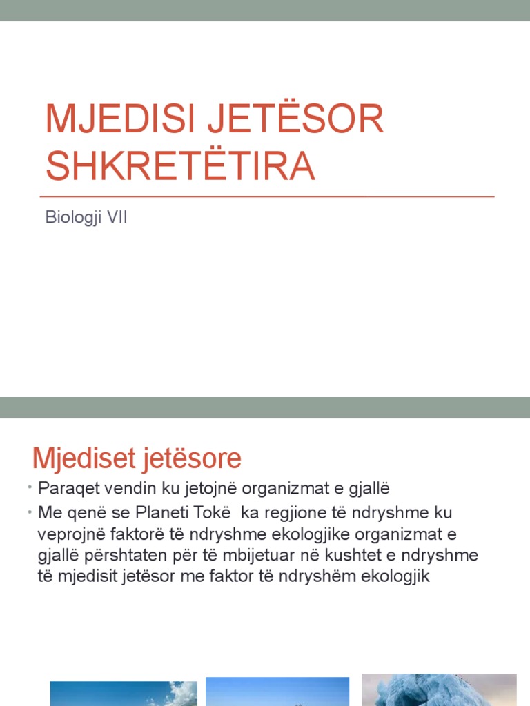 Mjedisi Jetësor Shkretetira | PDF