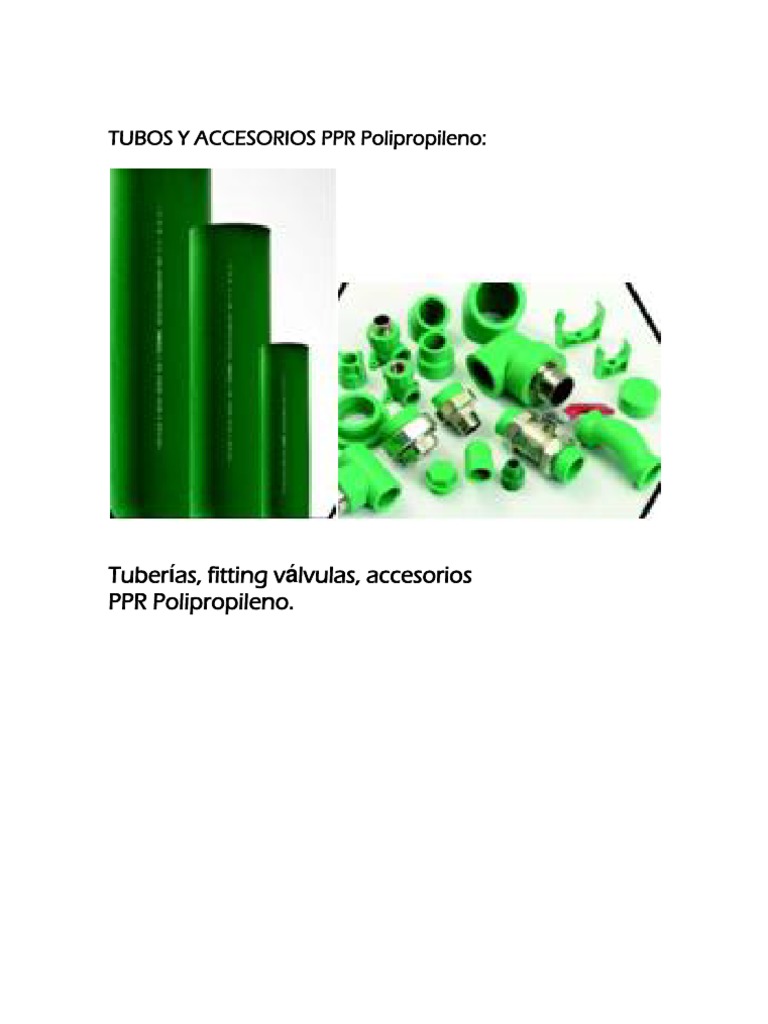 A 3 Manual General PPR | PDF | Agua | Tubería (transporte de fluidos)