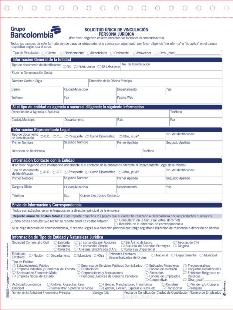 Formato Solicitud Vinculacion-Persona Juridica-1 | PDF | Sociedad ... Formato Solicitud Vinculacion-Persona Juridica-1 | PDF | Sociedad ...