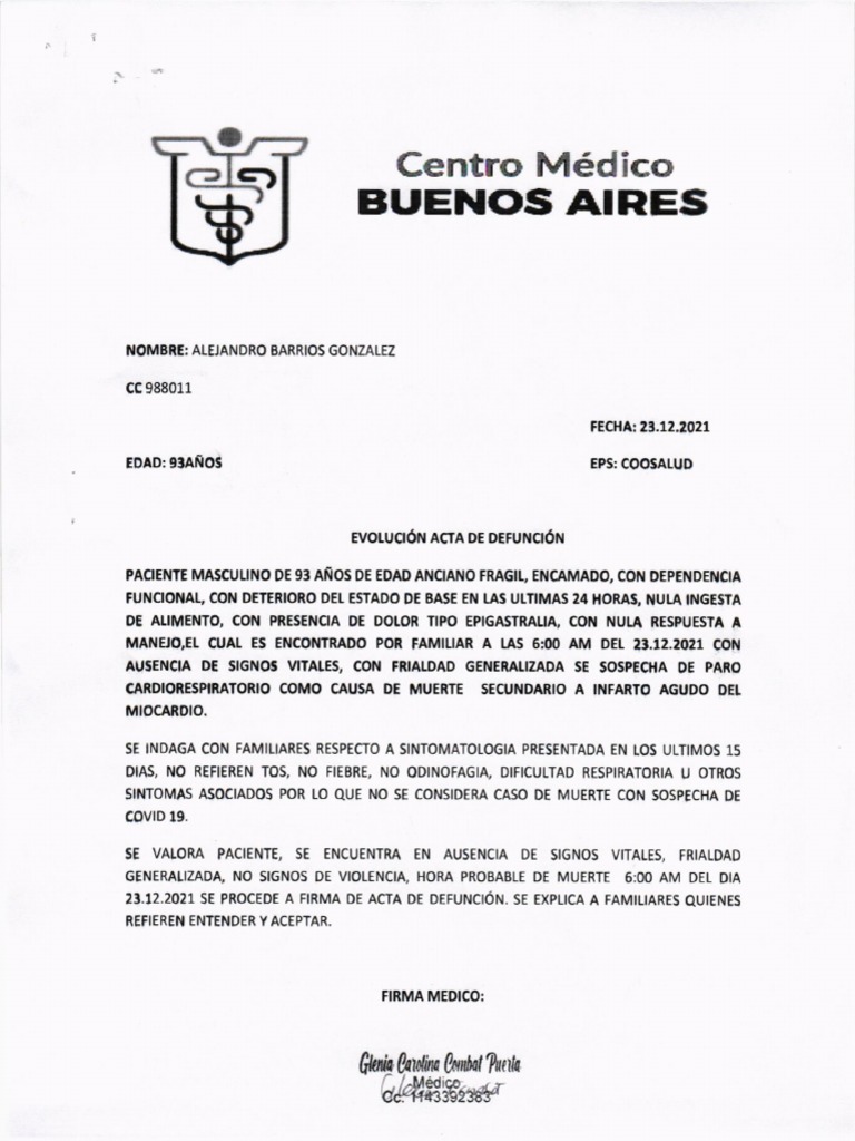 Acta Alejandro Barrios Gonzalez | PDF