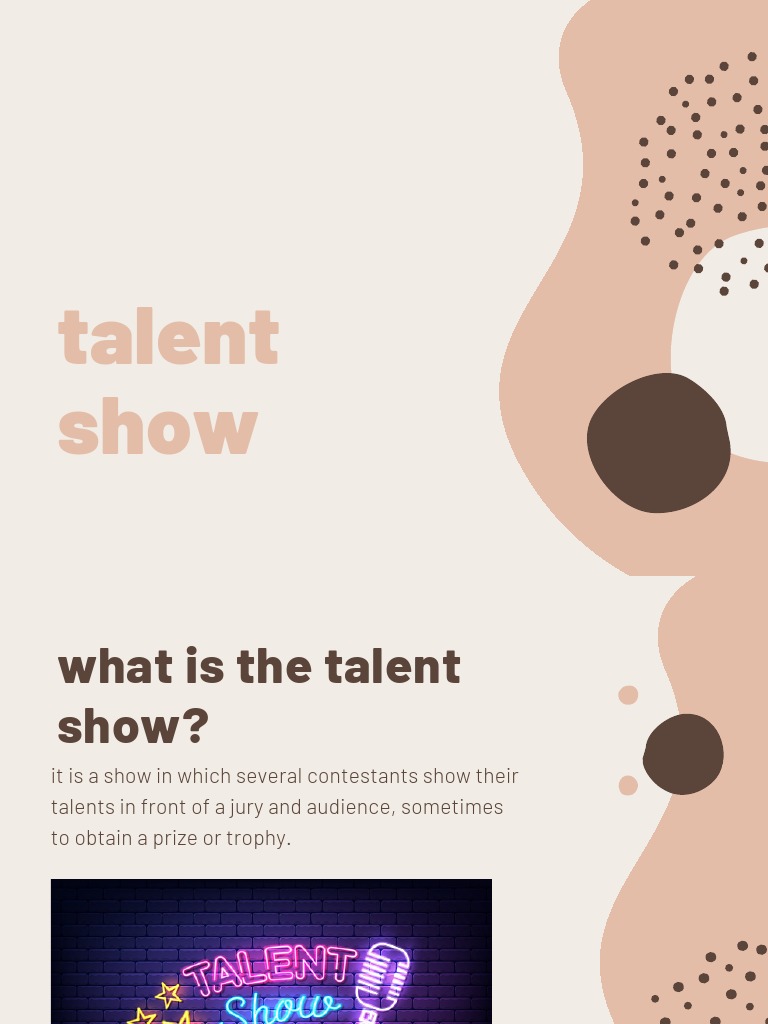 Talent Show | PDF
