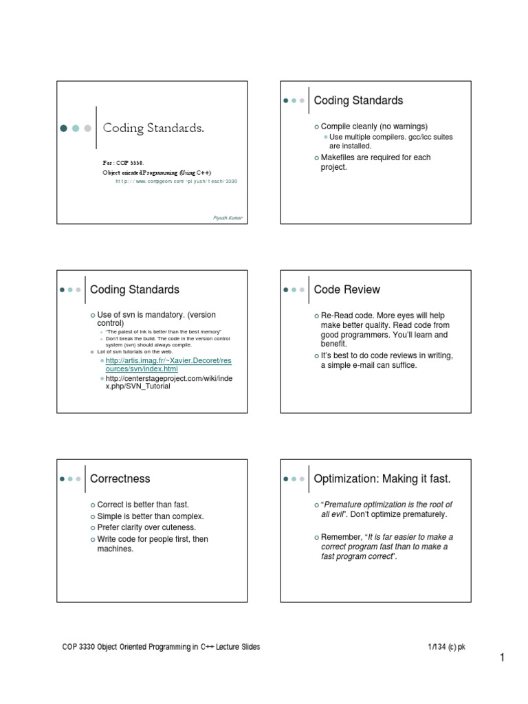 All Lecture Slides Pdf Object Oriented Programming Class Computer Programming