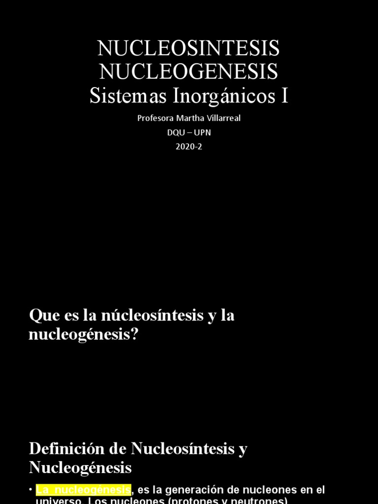NUCLEOGENESIS | PDF | La energía nuclear | Fusión nuclear