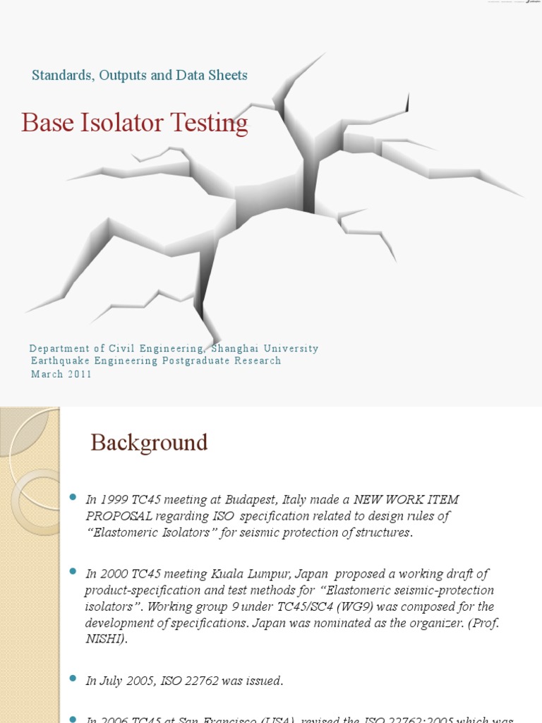 Base Isolator Testing and Mechanical Properties | PDF | Young's Modulus ...