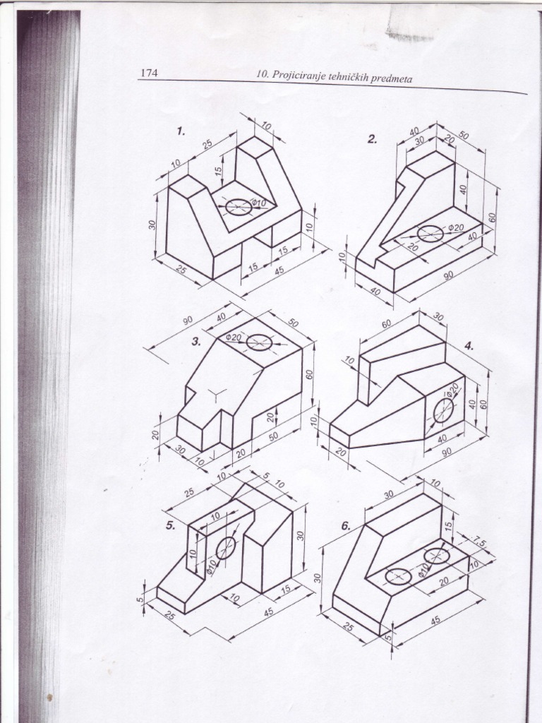 Crtezi Za TD - Ortogonalna Projekcija | PDF