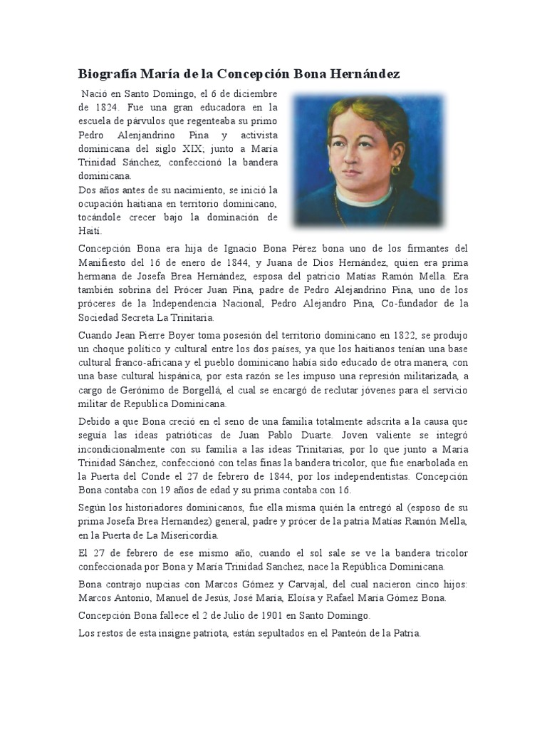 Biografía María de La Concepción Bona Hernández | PDF