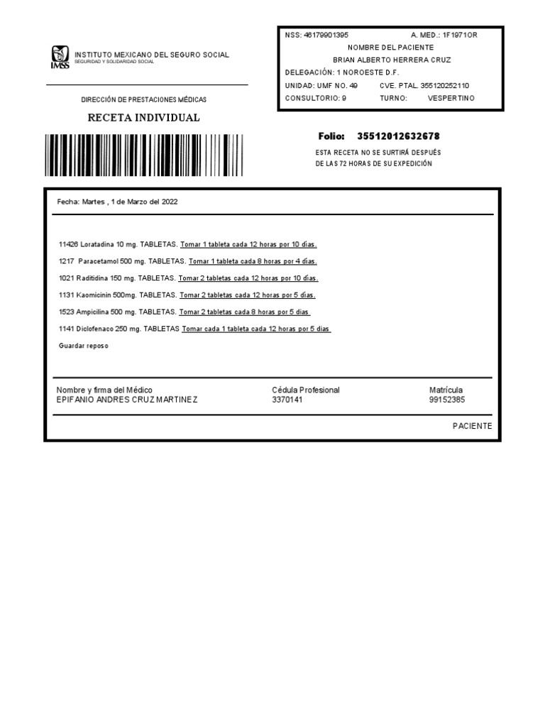 Justificante Imss | PDF