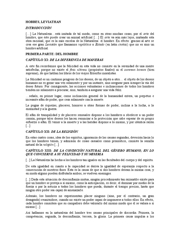 Hobbes y Rousseau | PDF | Contrato social | Crimen y violencia
