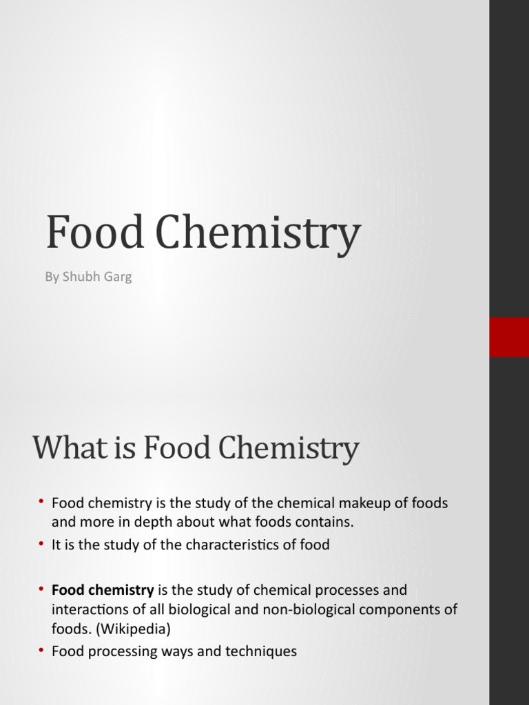 Overview of Food Chemistry | PDF