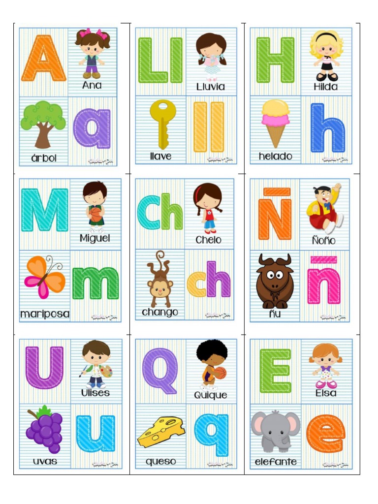 Loteria de Abecedario | PDF