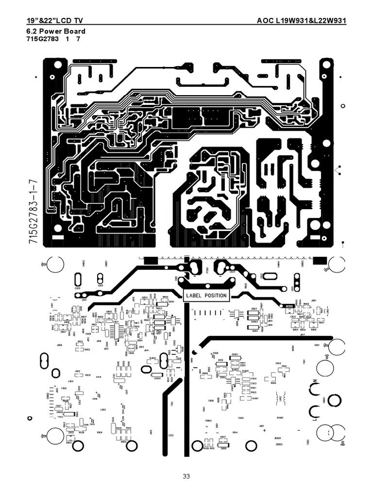 19"&22 LCD TV Aoc L19W931&L22W931 6.2 Power Board | PDF | Electronics ...