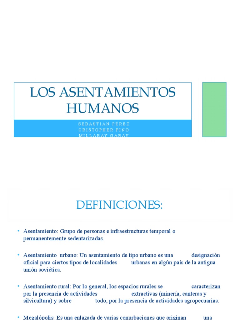 Los Asentamientos Humanos 1-D S.M.C | PDF | Ciudad | Área rural