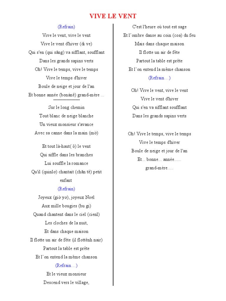 Vive Le Vent | PDF