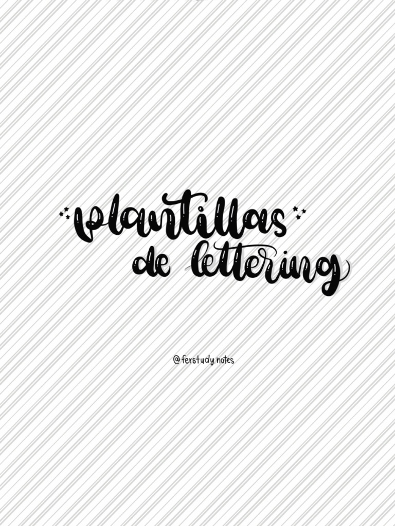 Plantillas de Lettering | PDF