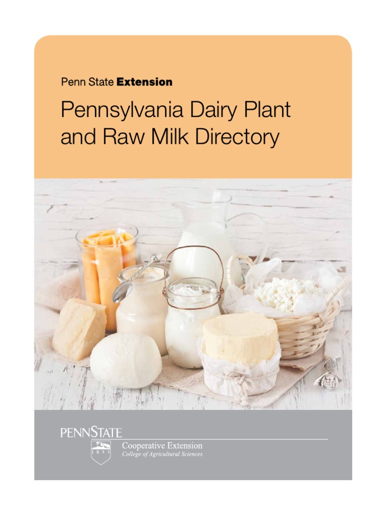 Pennsylvania Dairy Plant and Raw Milk Directory | PDF | Dairy ...