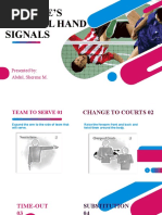 Table Tennis Hand Signals | PDF | Hand | Games Of Physical Skill