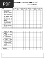 Bar Cleaning Schedule | PDF | Non Alcoholic Drinks | Domestic Implements