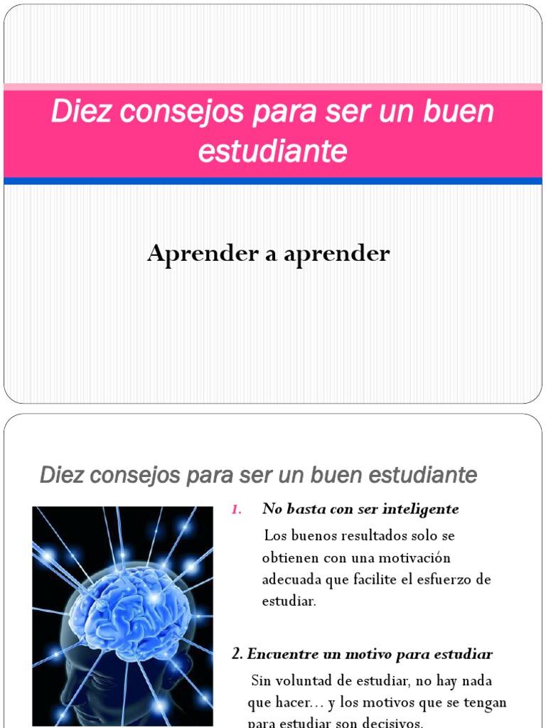 10 Consejos Para Ser Un Buen Estudiante – HUQC