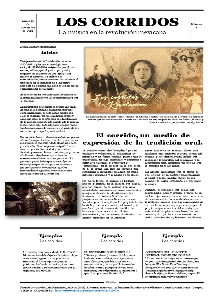 Corridos: Voz de la Revolución Mexicana | PDF | Corrido | México