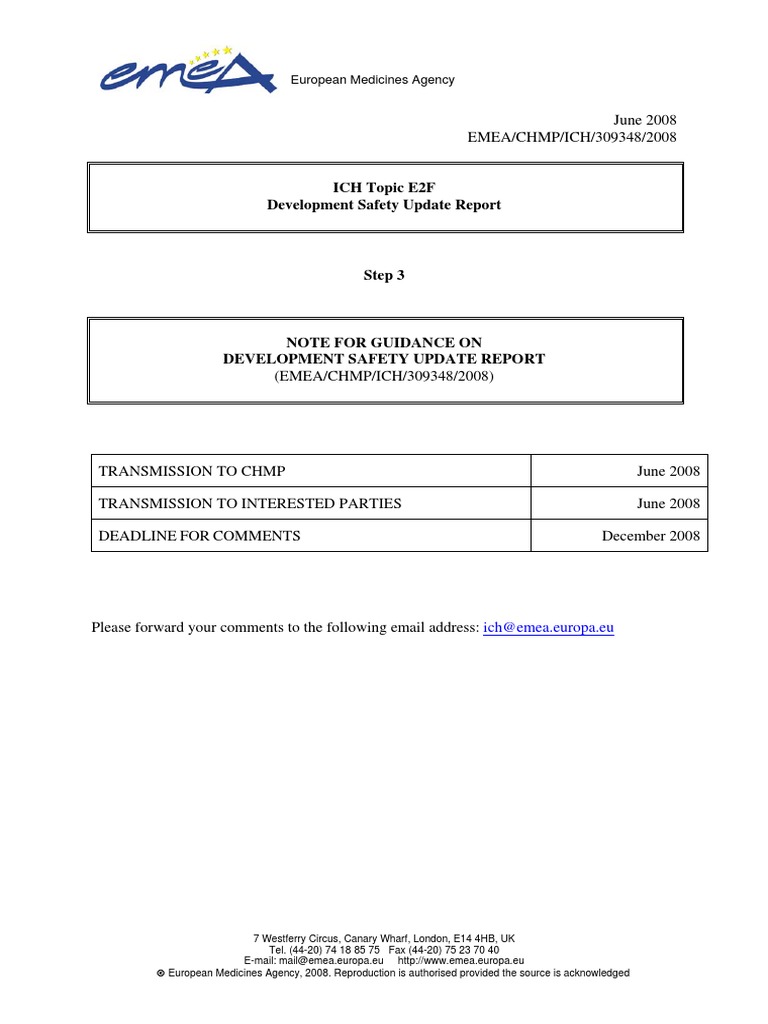 Ich E2f Dsur | PDF | Clinical Trial | Phases Of Clinical Research