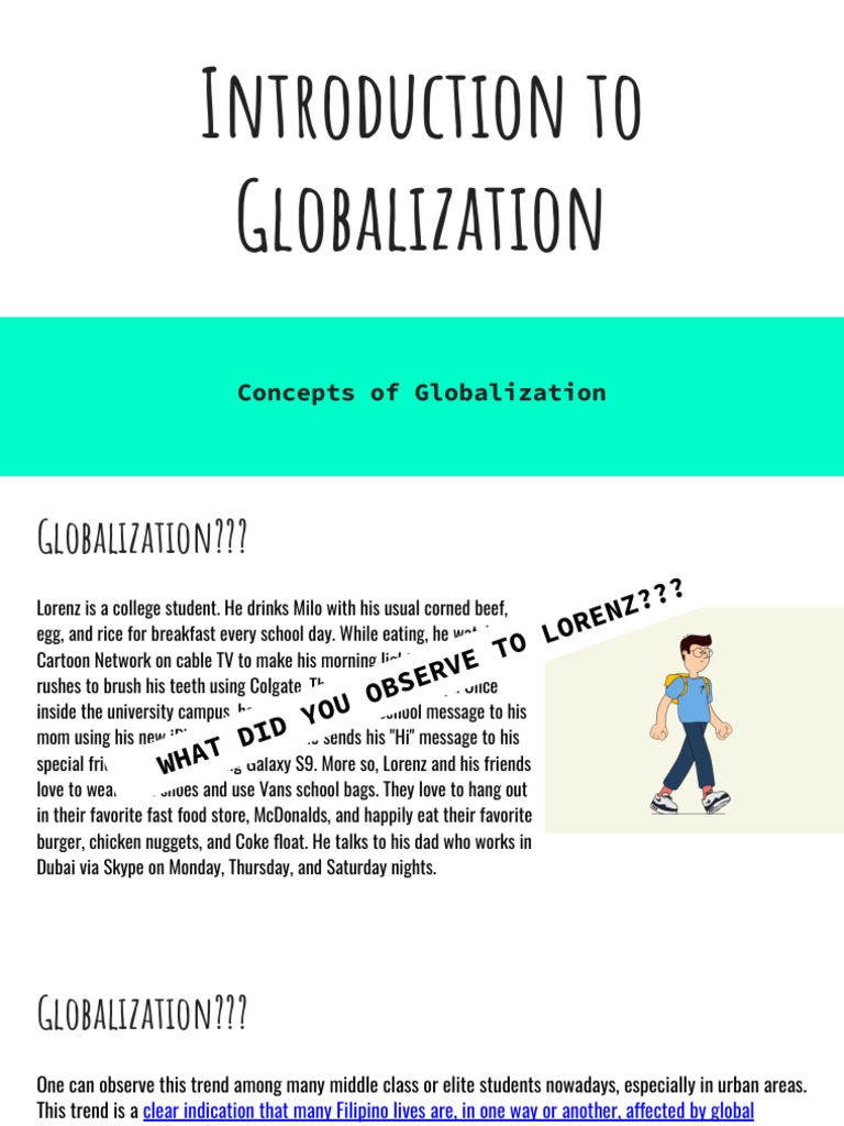 Concepts of Globalization | PDF | Globalization | Ideologies