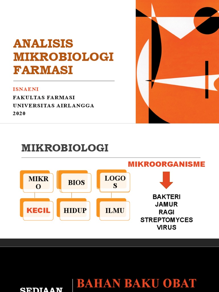 Analisis Mikrobiologi Farmasi | PDF