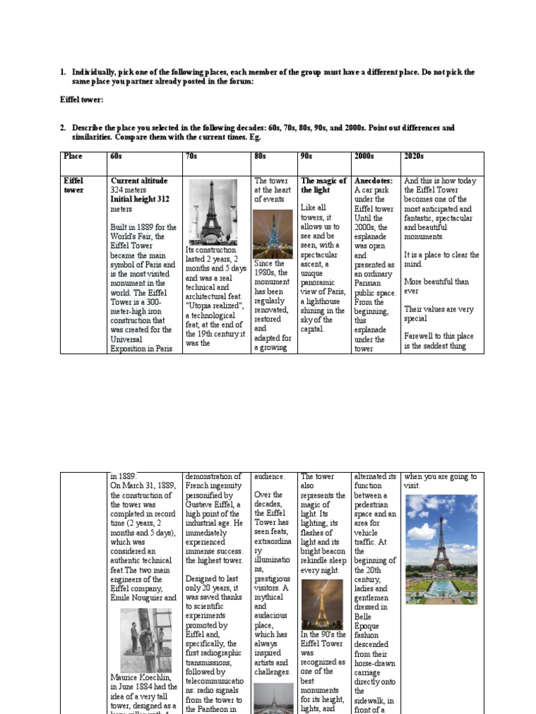 Description Tower Eiffel | PDF