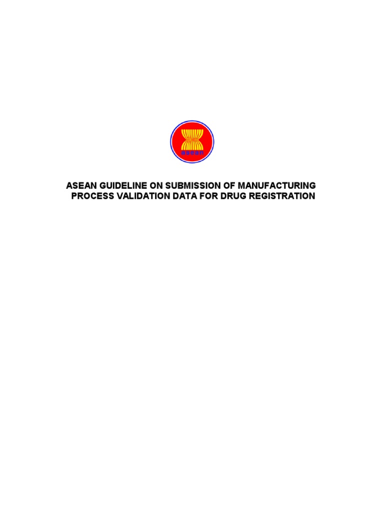 ASEAN Process Validation Guidelines | PDF | Tablet (Pharmacy ...