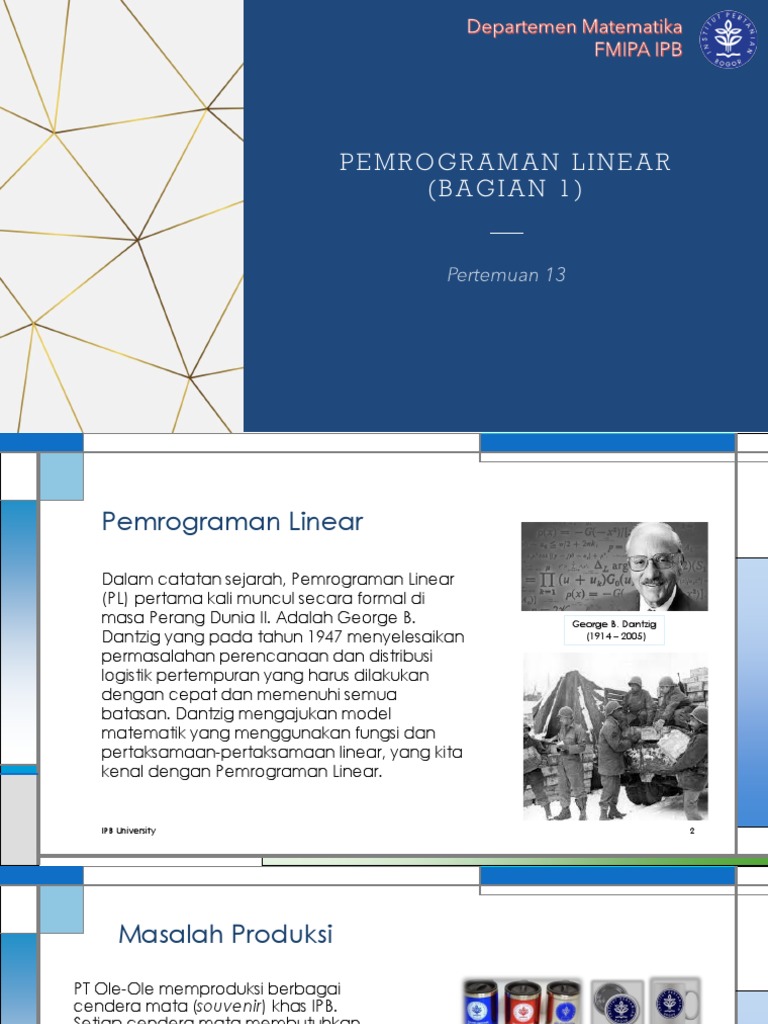 K13 Pemrograman Linear | PDF