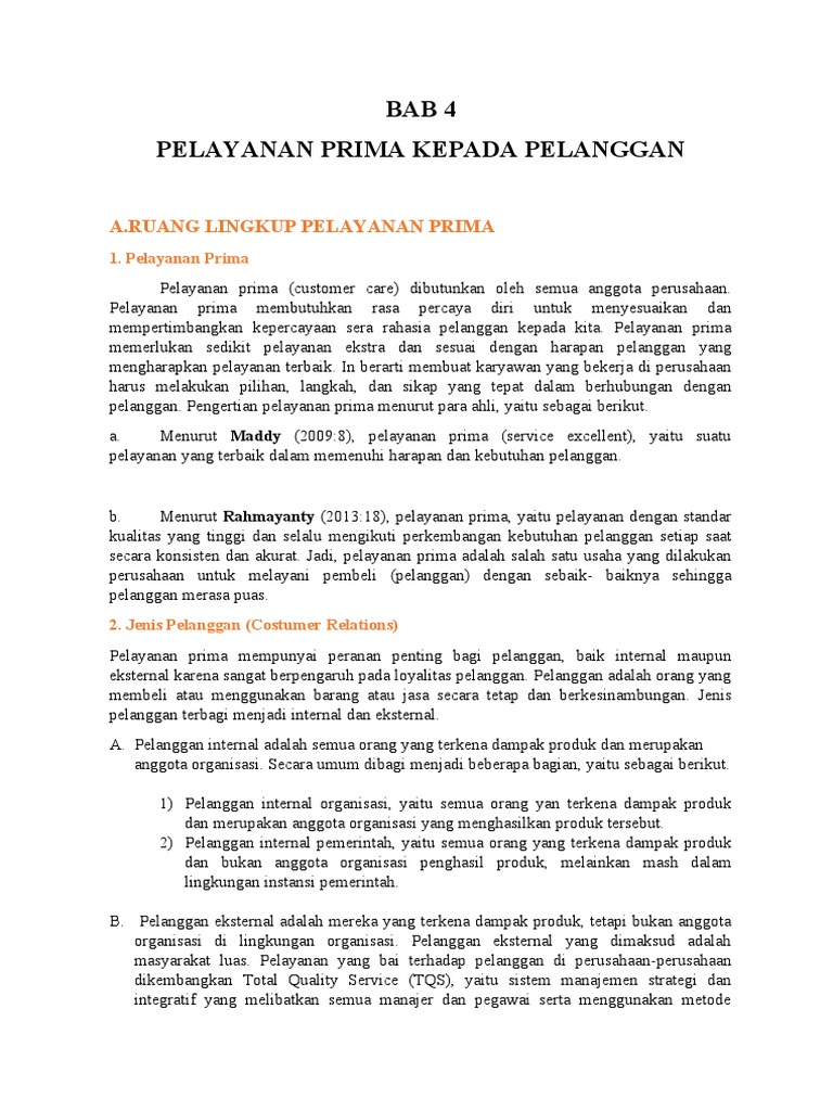 BAB 4. Tugas Humas | PDF