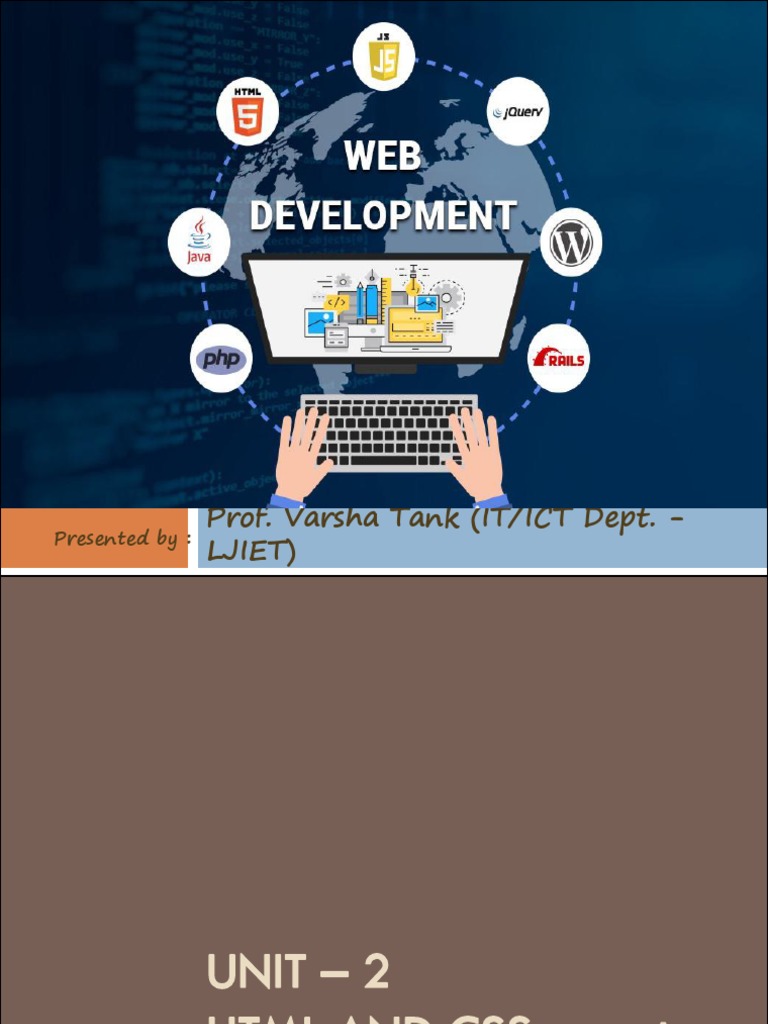 Lecture 7 WD UNIT-2 PPT 4 | PDF | Hyperlink | Html Element