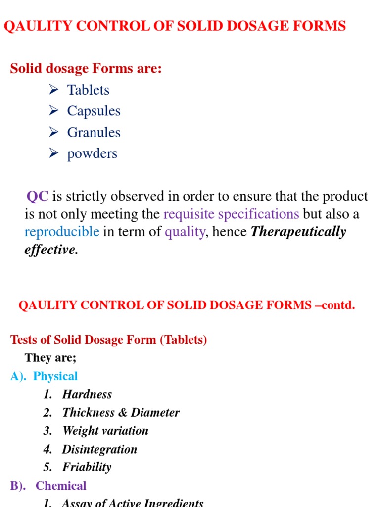 Solid Dosage Forms | PDF | Tablet (Pharmacy) | Chemistry